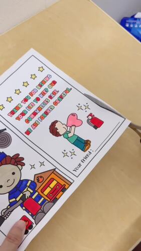 Firefighter Thank-You Card Craft – Writing & Coloring Activity for Kids