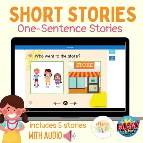 Short Stories: One-Sentence Stories (Ella's Activities) by Mau SLP