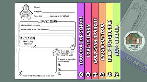 End of Year YEARBOOK Flipbook Project (Grade 4-6) by Teacher Resource Cabin