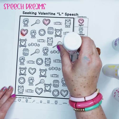 Valentines Day Speech Therapy Seeking Activity: Later Developing Sounds ...