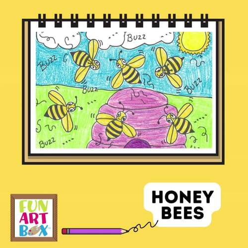 Fun Art Box™ Mini Masterpiece™ Honey Bees Art Lesson Plan by Fun Art Box