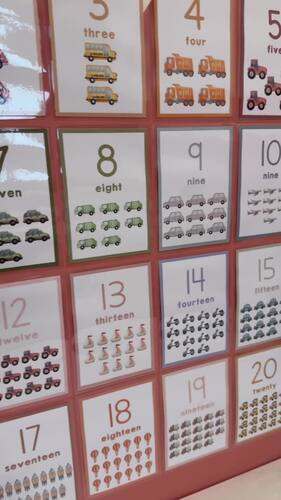 Preschool Number Flashcards 1–20 – Vehicle Theme for Counting & Math ...