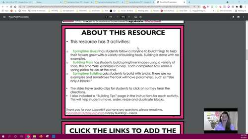 Spring Activities Digital Building Game April May Google Classroom ...