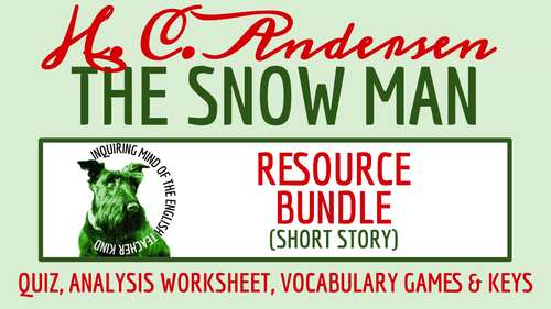"The Snow Man" | Winter Holiday Reading Activities | HS Short Story ...