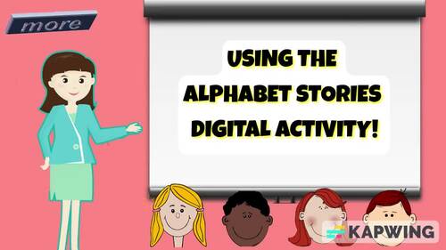 Kindergarten Read Aloud Digital Activity Alphabet Stories Letter K