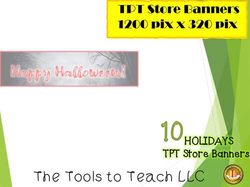 10 TPT Holiday Store Banners 1200 x 320 Digital Resource | TPT