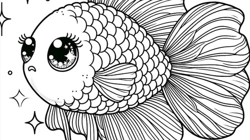fish coloring pages for kindergarten