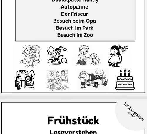 Reading German - Deutsch Leseverstehen - Lesetext - Präsens - Daf Daz ...