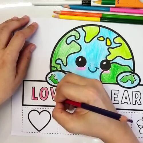 Earth Day Crowns Craft Printable Coloring: Hats Headbands April ...