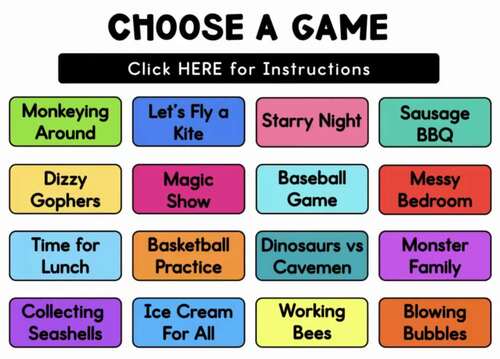 Open Ended Games Boom Cards Speech Therapy Year Round Games by Cytryn ...