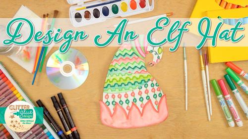 Christmas Craft: Elf Hat Art Project, Roll-A-Dice Game, & Art Sub Plan Idea