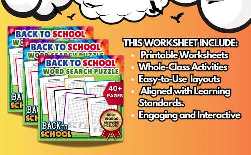 Welcome Back to School Word Search, 1st Day of School Activity 2nd,3rd ...