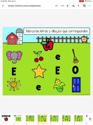 Centros digitales de lectura kinder Centers in Spanish Distance ...