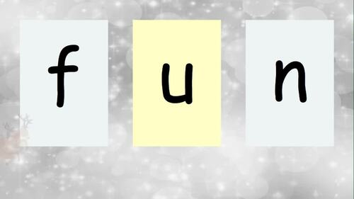 Christmas Themed Orton Gillingham Blending Board-Powerpoint | TPT