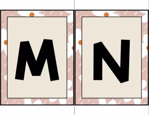 Retro Boho Daisy Themed Bulletin Board Letters Display Classroom Decor ...