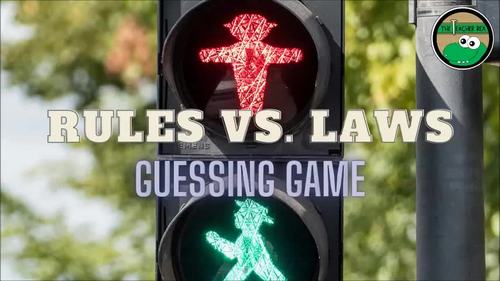 Rules vs. Laws - Guessing Game (video and recording sheet) by The ...