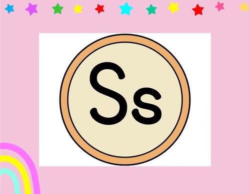 Printable Bright Alphabet Flashcards, Editable Alphabet Flashcards, Letters