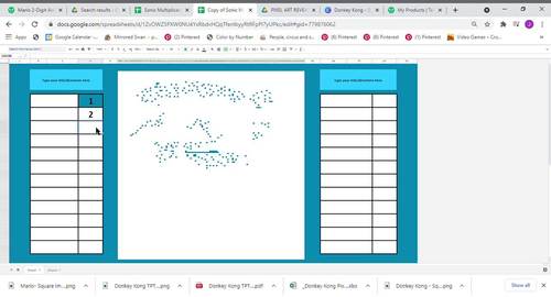 Gaming Fan Art Pixel Mystery Activity Template by PAME Resources