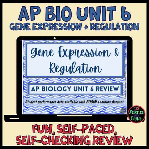 AP Bio Unit 6 Gene Expression and Regulation Review Cards by Science with Cara