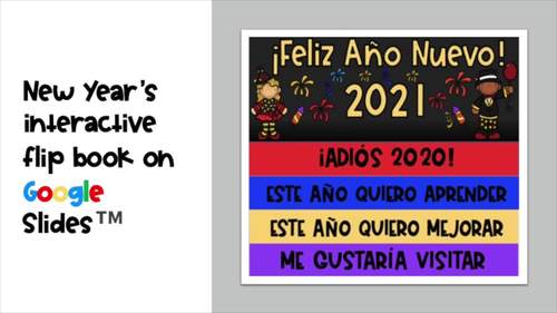 ¡FELIZ AÑO NUEVO! New Year’s Interactive Flipbooks (Digital & Paper ...