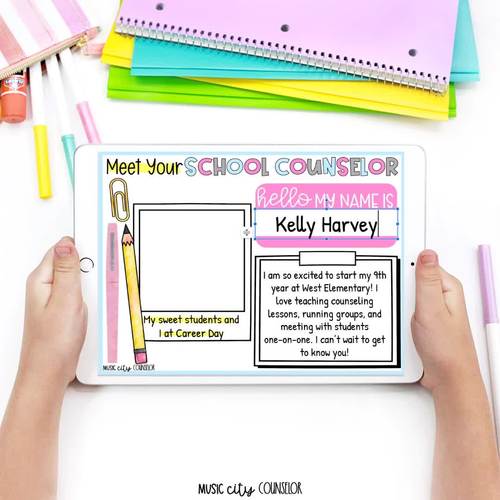 Meet the School Counselor Presentation Flyer for Faculty Parents Open ...