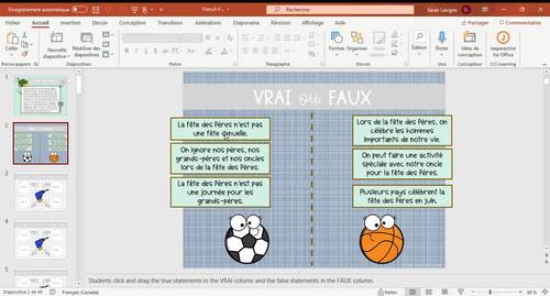 French Father's Day Digital Activities | La fête des Pères | TPT