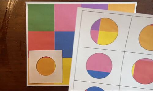 Color Shape Matching Recognition Brain Teaser Logic Puzzle Fine Motor ...