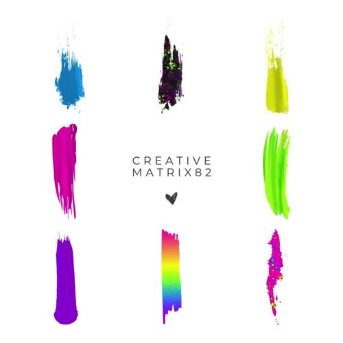 Neon Brush Strokes Clipart PNG | Colorful Paint Splatters Clip Art