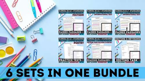 Reading Comprehension Passages Bundle | B.E.S.T. Standards | Print & Google