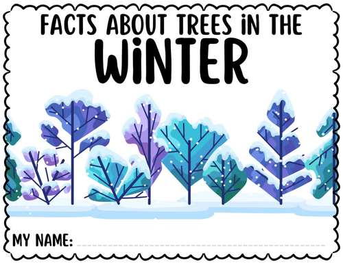 Printable and Digital Facts about Trees in the winter with Google Slides