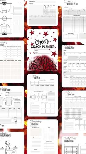 Ultimate Cheer Coach Planner, Printable Digital Download Planning ...
