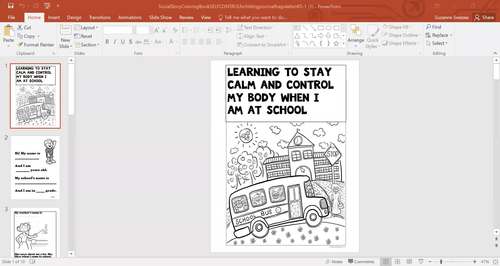 Social Story Coloring Book SELF-CONTROL... for hitting, poor self ...