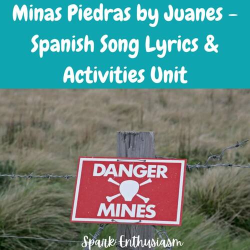 Minas Piedras by Juanes - Spanish Song Lyrics & Activities Unit | TPT
