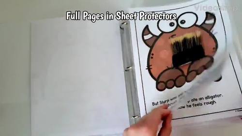 Texture Vocabulary Hands on Interactive Book Activity for Speech Therapy