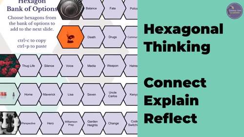 The Crossover Novel Study Hexagonal Thinking Activity | TPT