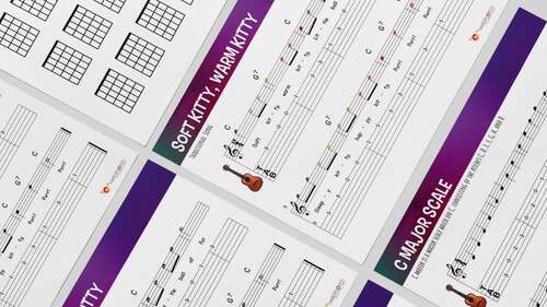 Soft Kitty, Warm Kitty - English Folk Tune | Easy-to-Play Guitar Sheet ...