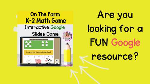 K-2 Math Google Slides Game Farm Themed | Addition & Subtraction