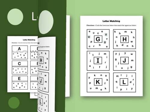 A to Z Matching Activity, Alphabet Activities for Kids | TPT