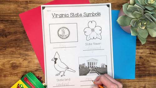Identify Virginia State Symbols - Dogwood, Cardinal, Capitol, Flag (SOL ...