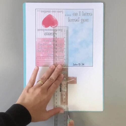 Love One Another John 13:34 Jesus' New Commandment Bible Verse Craft ...