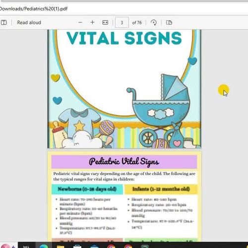 Pediatrics Bundle 76 Pages | Pediatrics Note | Nursing Student Study Guide