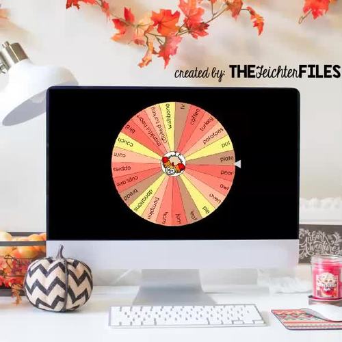 Thanksgiving BINGO Google Slides & PPT Distance Learning Classroom Games