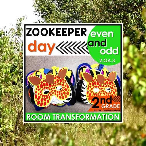 2nd Grade Zoo Math Room Transformation | Even and Odd Numbers | TpT