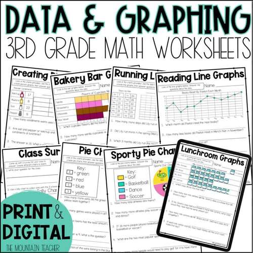 3rd Grade Data and Graphing Activities | Bar Graphs, Picture Graphs ...
