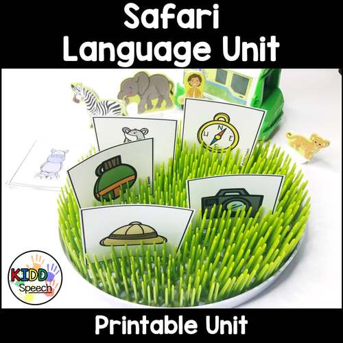 Preschool Speech Therapy Safari Language Unit Printable Activities