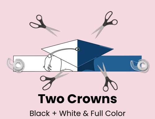 Graduation Cap Hat Crown / Mask / Costume / Animal / Headband ** Two ...