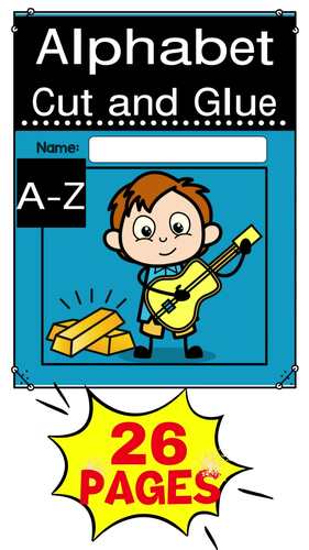 DOLLAR DEAL! Alphabet Letter Beginning Sounds Cut and Paste Phonics ...