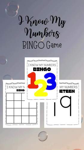 I know my numbers BINGO-Fun & Interactive Classroom Game! | TPT