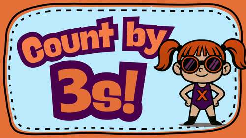 Skip Count by 3 - Lesson, Video, Worksheets by LearningVideos24