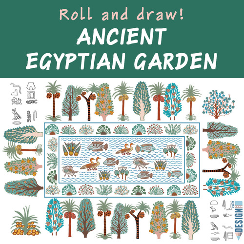 Roll and Draw! – Ancient Egyptian Garden by DesignEduArt | TPT